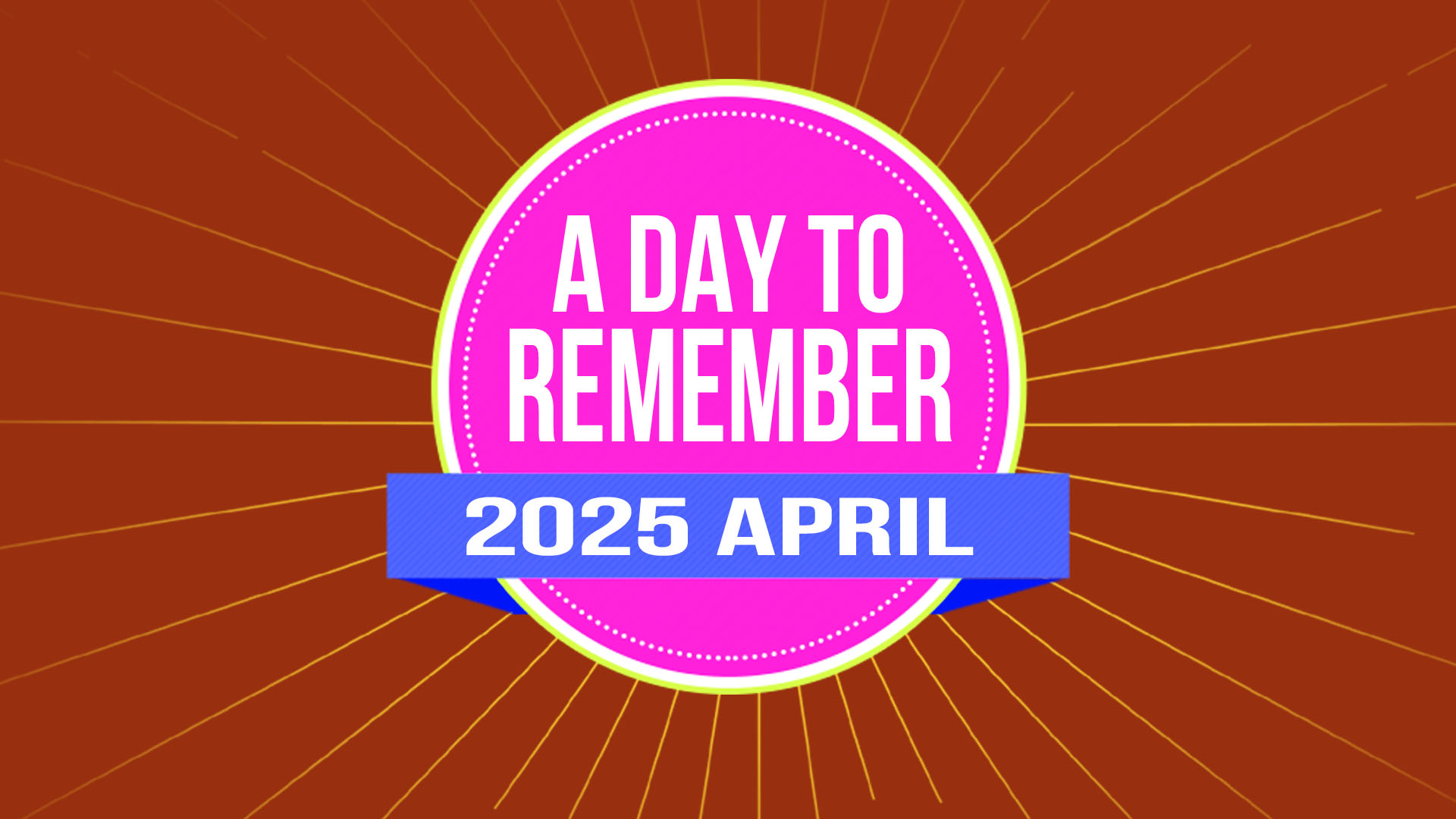 A Day to Remember - April | Syro-Malabar Vision April 1Death ...